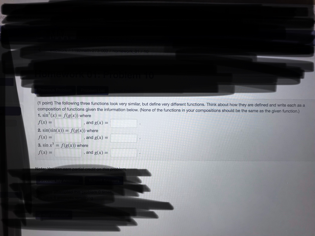 Solved (1 point) The following three functions look very | Chegg.com