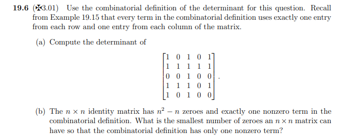 Solved 6 ( 63.01) Use the combinatorial definition of the | Chegg.com