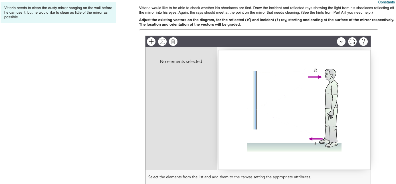 Solved Part A Vittorio needs to clean the dusty mirror | Chegg.com