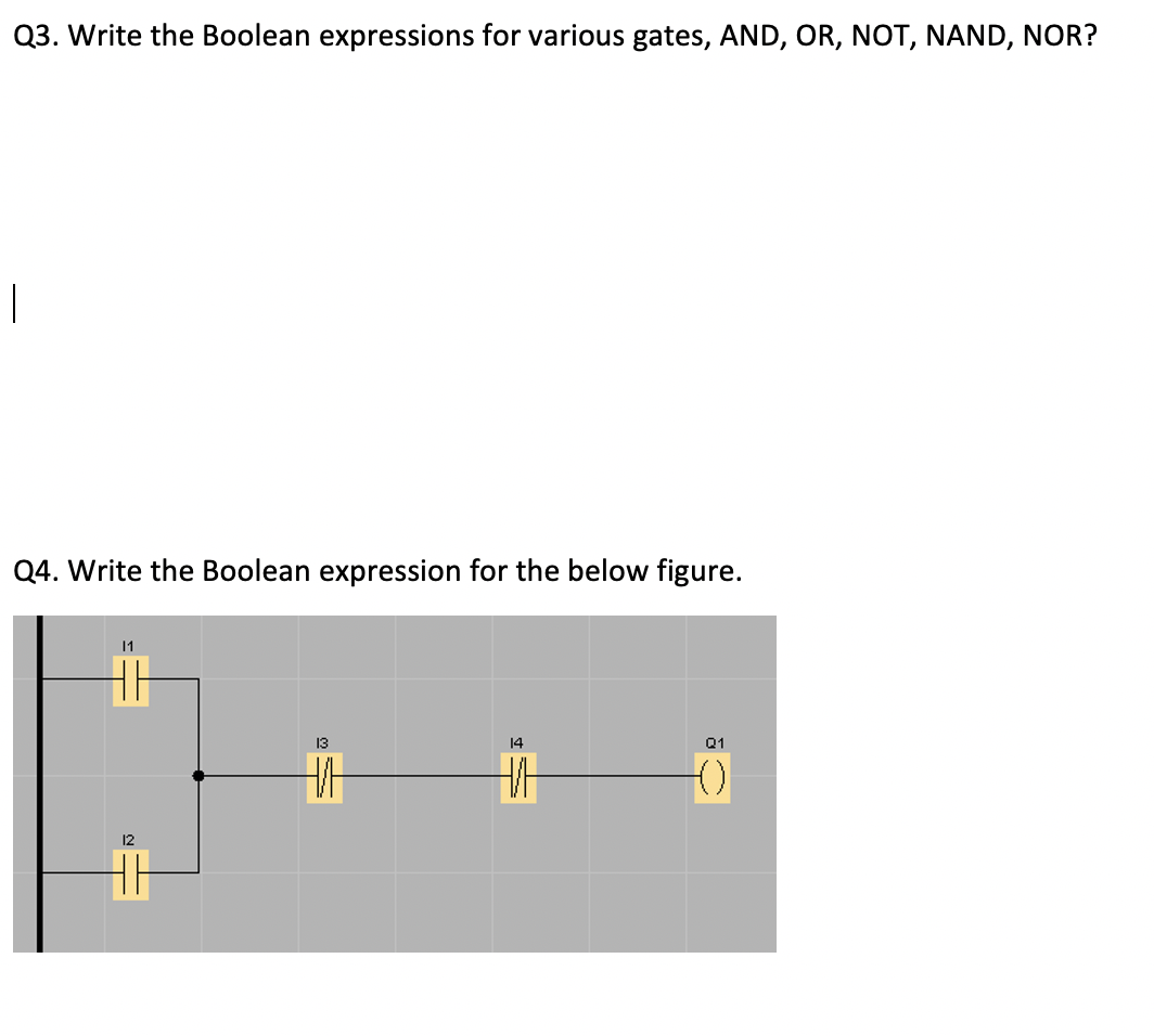 Solved Q3. Write the Boolean expressions for various gates, | Chegg.com