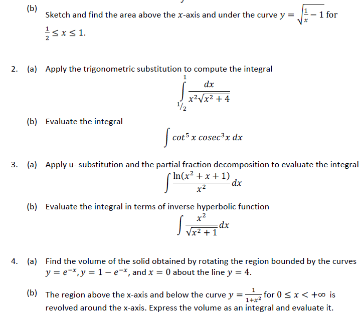 Solved (b) ve 1 for Sketch and find the area above the | Chegg.com