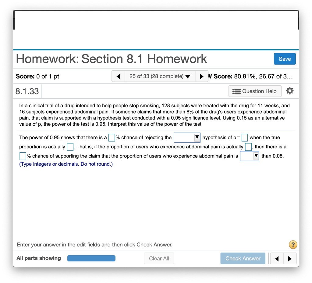 Solved Homework Section 8 1 Homework Save Score 0 Of 1 Pt