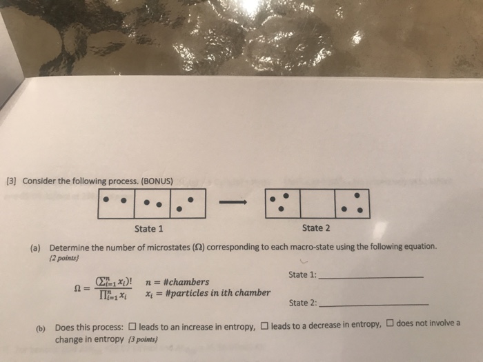 Solved Consider the following process. (BONUS) (a) | Chegg.com