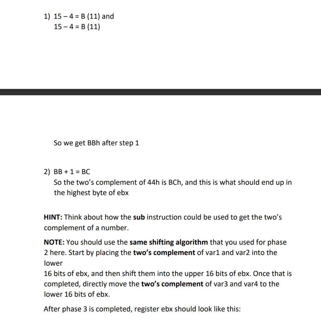 EAX=44414243 For this programming assignment you | Chegg.com