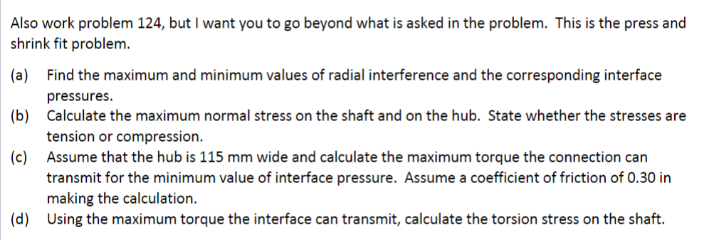 Solved 3-124 The table lists the maximum and minimum hole | Chegg.com
