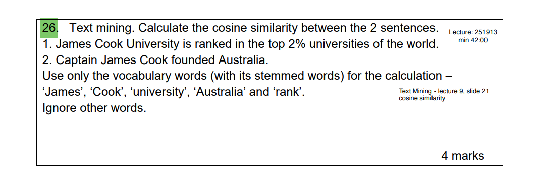 Solved 28. A predictive classification using a single | Chegg.com
