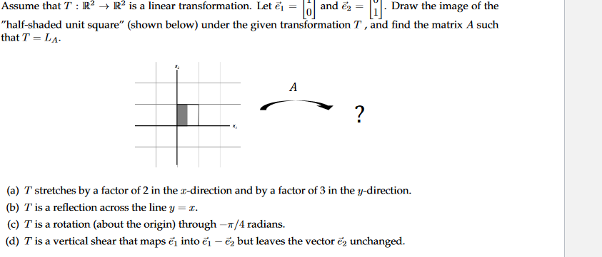 Solved Assume that T : R2 + R is a linear transformation. | Chegg.com