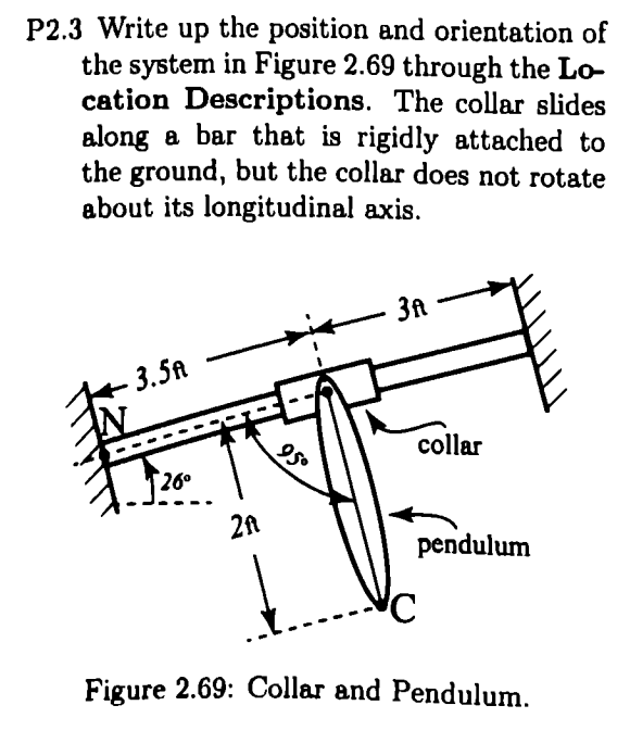 Solved P2.3 ﻿Write up the position and orientation ofthe | Chegg.com