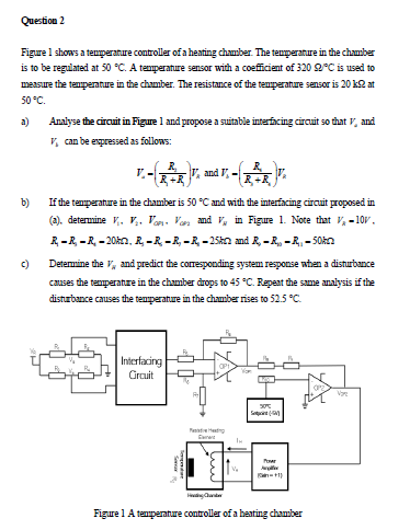 Solved Question 2 Figure 1 shows a temperature controller of | Chegg.com