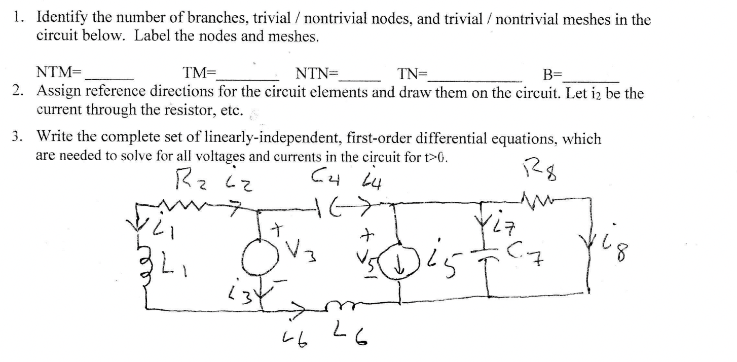 Solved 1. Identify the number of branches, trivial / | Chegg.com