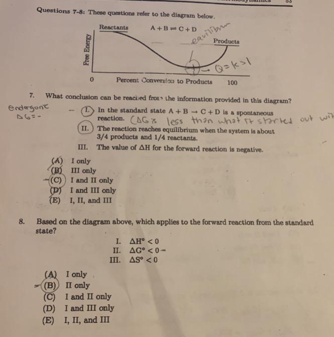 Questions 7-8: These questions refer to the diagram | Chegg.com