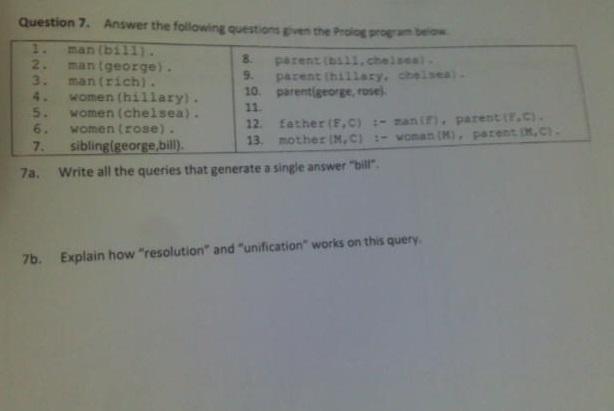 Solved 7a. Write all the queries that generate a single | Chegg.com