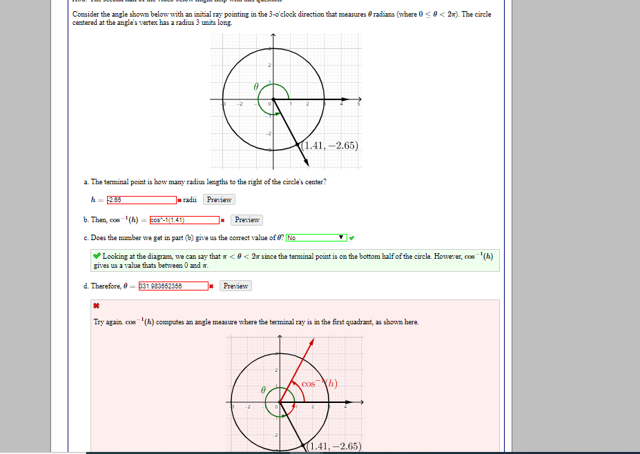 Solved Consider the angle shown below with an initial ray | Chegg.com