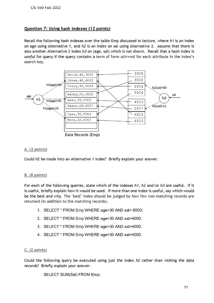 CIS 550 Fall 2022 CIS 550: Database and Information | Chegg.com