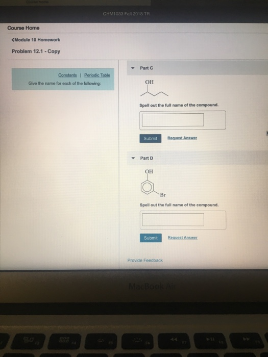 Solved Problem 12.1-Copy Part A Constants I Periodic Table | Chegg.com