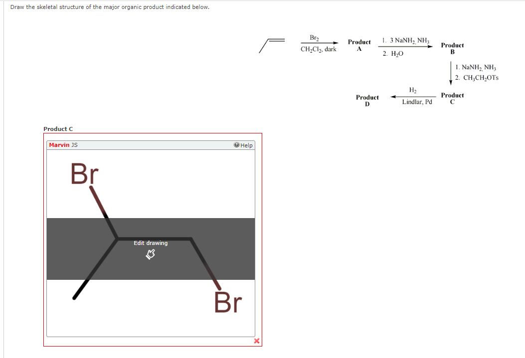 Solved Draw the skeletal structure of the major organic | Chegg.com
