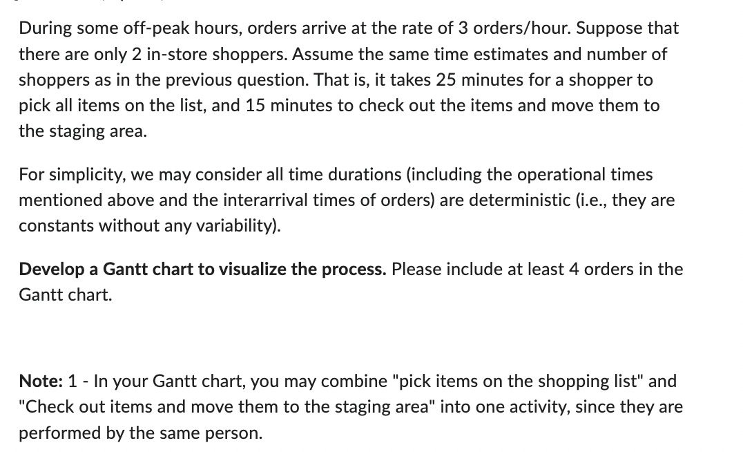 Solved Can you physically draw the gantt chart on some paper | Chegg.com