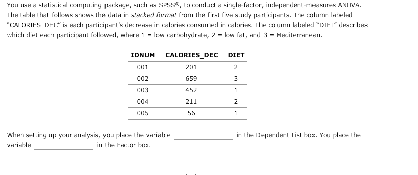Solved 3. Interpreting statistical software output for a | Chegg.com