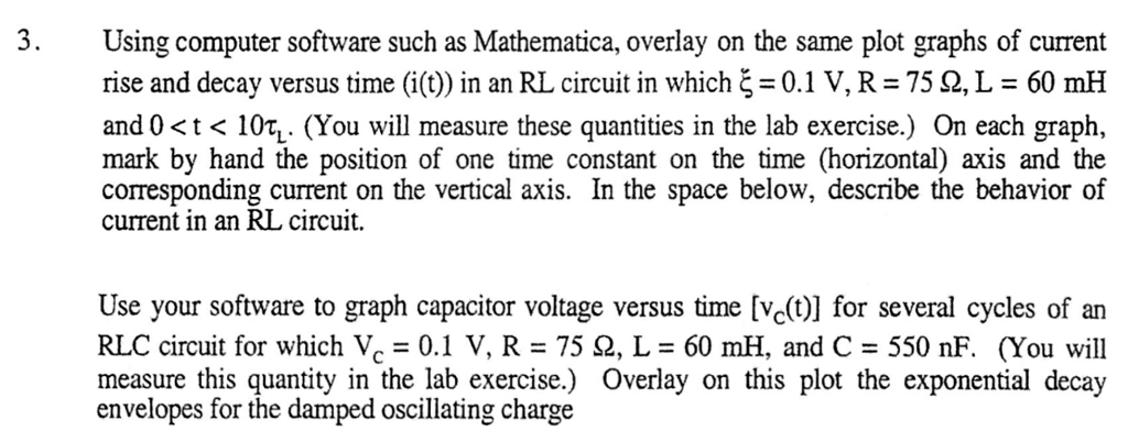 Solved 3. Using computer software such as Mathematica, | Chegg.com