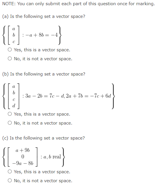 Solved NOTE: You can only submit each part of this question | Chegg.com