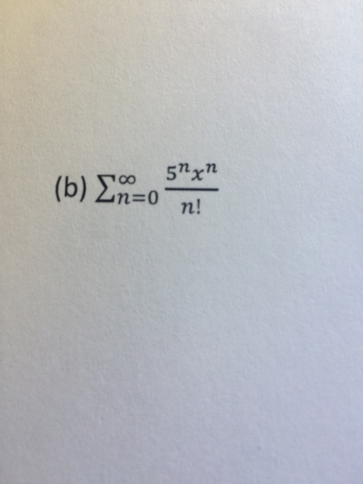 Solved For each of the following power series, determine the | Chegg.com