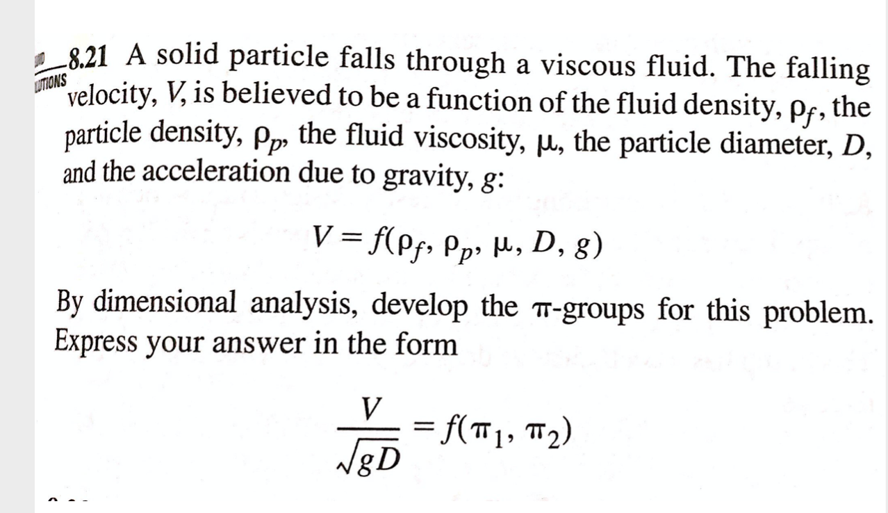 Solved 8 26 Experiments Are To Be Done On The Drag Forces On