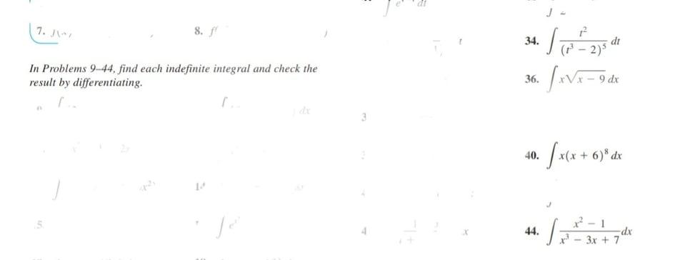 Solved 80 In Problems 59–70, find each indefinite integral | Chegg.com