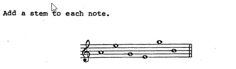 Solved Add a stem to each note. 10 e | Chegg.com