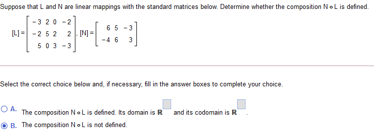 Solved Suppose that L and N are linear mappings with the | Chegg.com