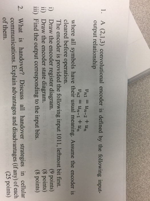 Solved A 2 1 3 Convolutional Encoder Is Defined By The 8922