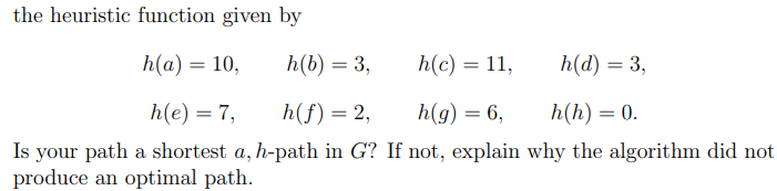 Solved Let G be the following weighted graph. h 11 3 f 2 7 d | Chegg.com