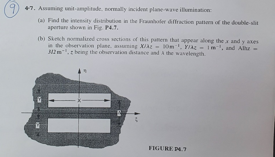 Solved 4-7. Assuming unit-amplitude, normally incident | Chegg.com