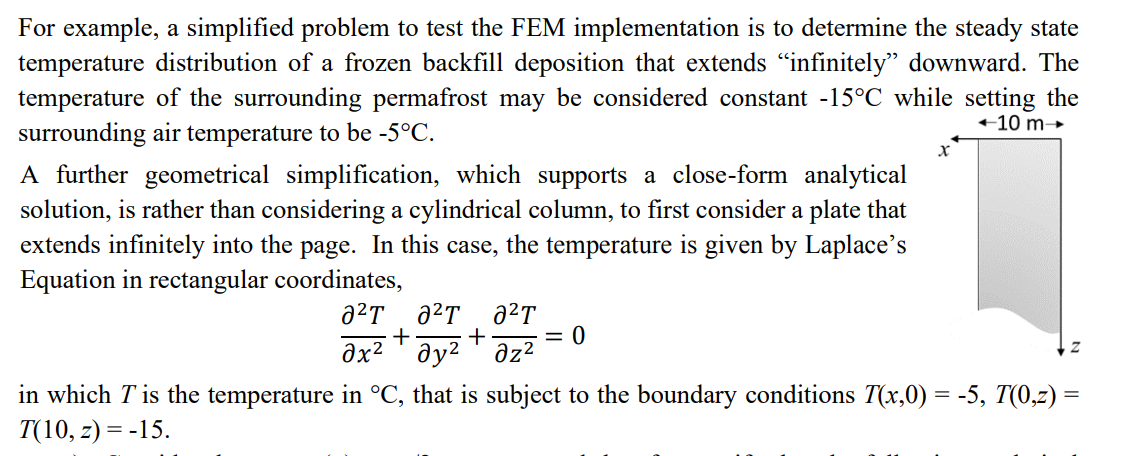 For example, a simplified problem to test the FEM | Chegg.com