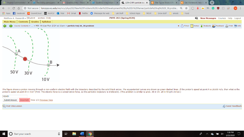 Solved The figure shows a proton moving through a | Chegg.com