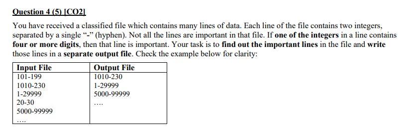 Solved Question 4 (5) C021 You have received a classified | Chegg.com