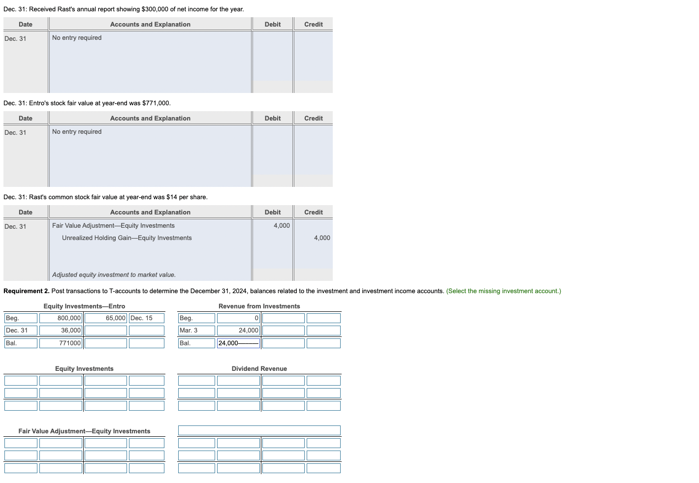 More infoinvestment transactions: (Click the icon to | Chegg.com