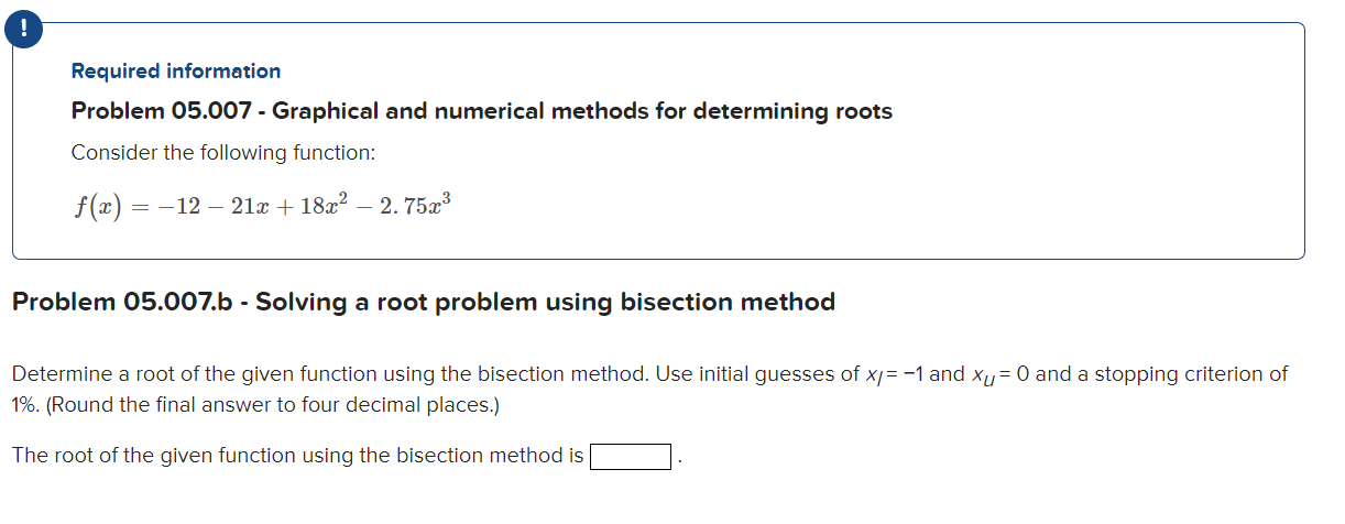 Solved Required information Problem 05.007 - Graphical and | Chegg.com