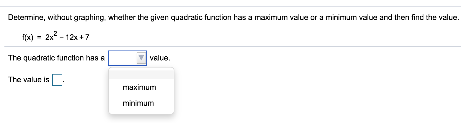 Solved Determine Without Graphing Whether The Given