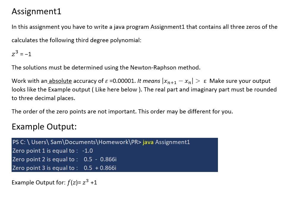 Assignment1 In this assignment you have to write a | Chegg.com