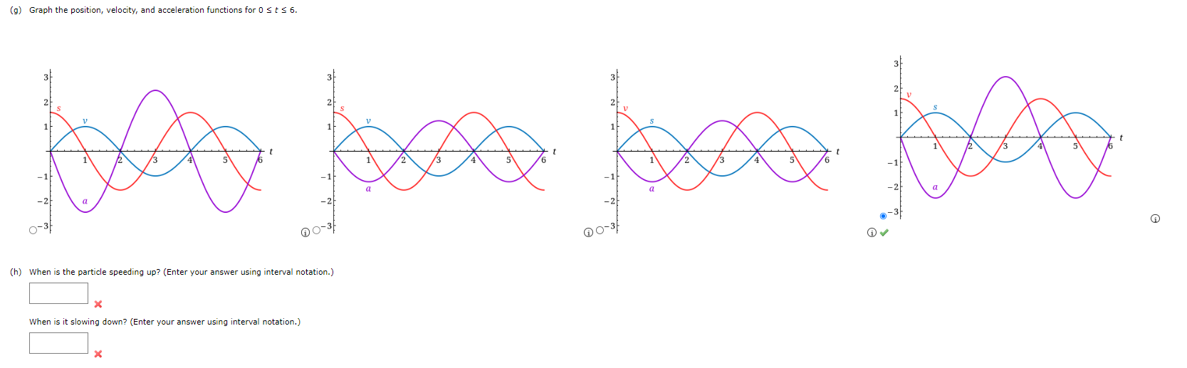 Solved A graphing calculator is recommended. A particle | Chegg.com
