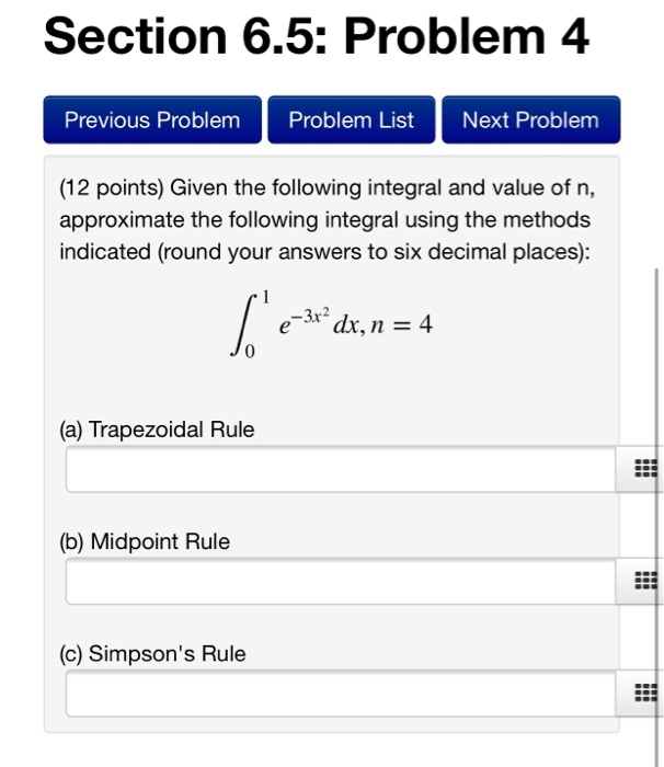 Solved Section 6.5: Problem 4 Previous Problem Problem List | Chegg.com