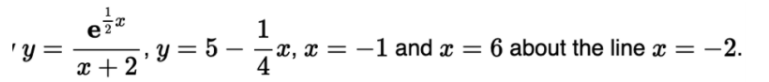 Solved Use the method cylinders to determine the volume of | Chegg.com