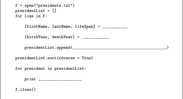 Solved Here is a partially completed program that reads a | Chegg.com