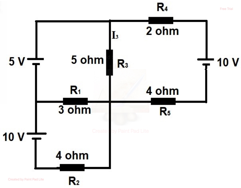 Solved Calculate the current I3 by analyzing the circuit | Chegg.com