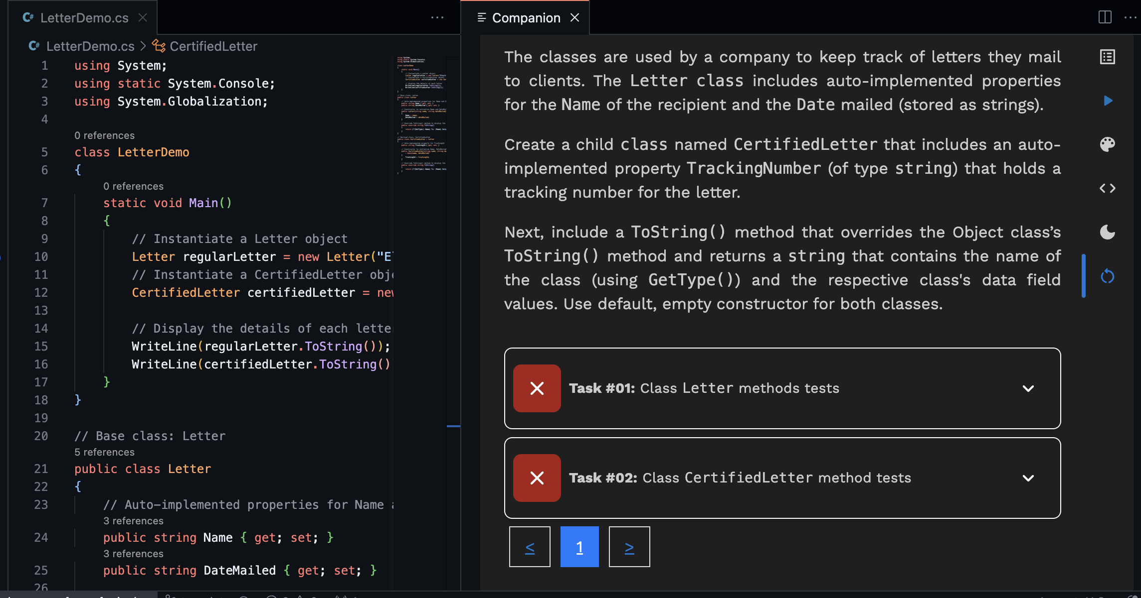 Solved Programming Exercise 10-1: | Chegg.com