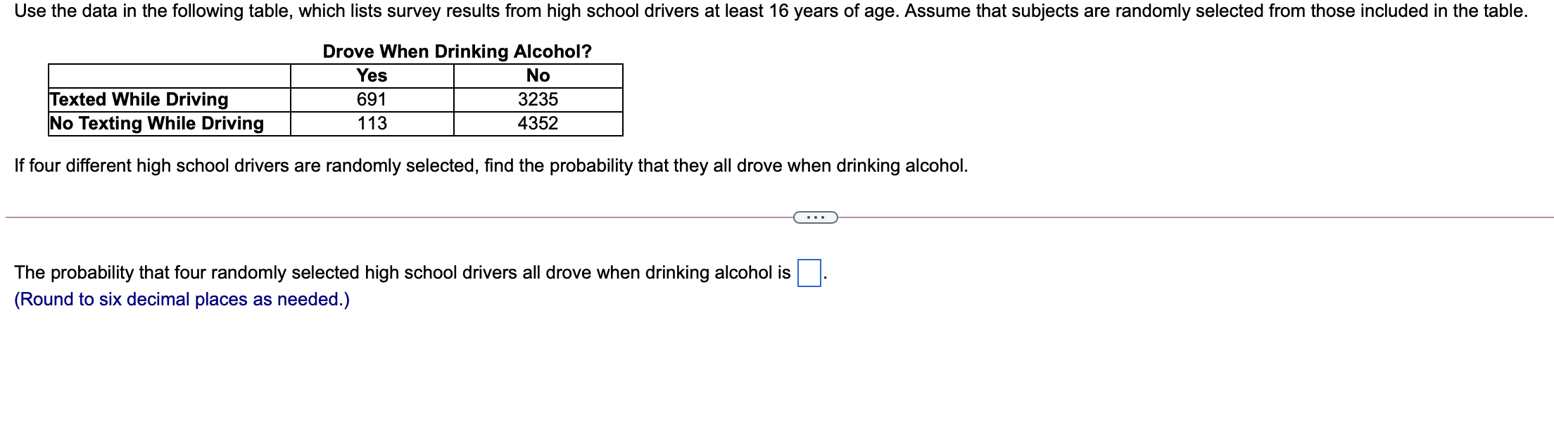Solved Use the data in the following table, which lists | Chegg.com
