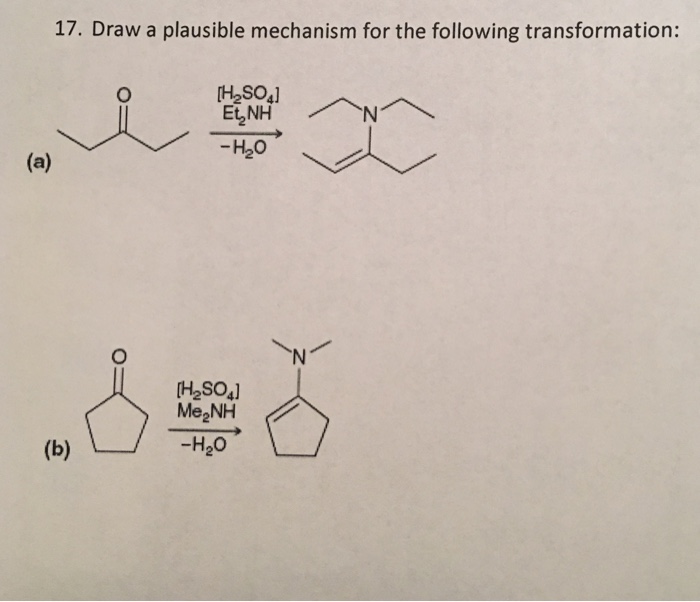Solved Draw a plausible mechanism for the following | Chegg.com