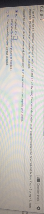 Solved 6.6.8-T EQuestion Help Plat least 4) with n 13 and p | Chegg.com Solved 6.6.8-T EQuestion Help Plat least 4) with n 13 and p | Chegg.com