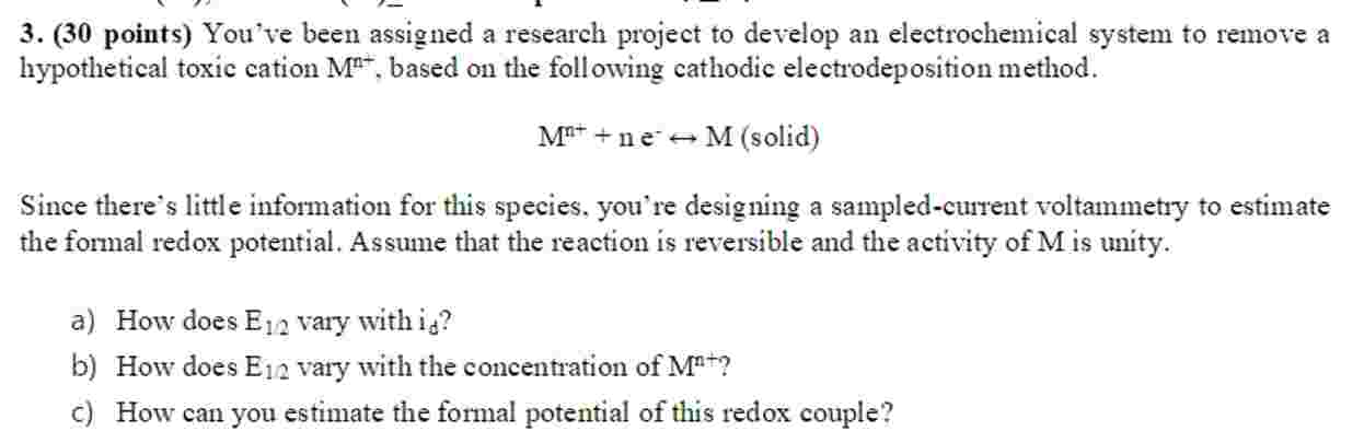 Solved 해법 보기3. (30 ﻿points) ﻿You’ve ﻿been assigned a | Chegg.com