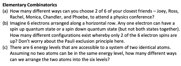 Solved Elementary Combinatorics (a) How many different ways | Chegg.com